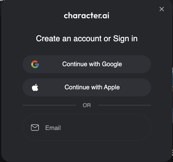 Trouble logging in? We've Updated our Login Process – Character.AI